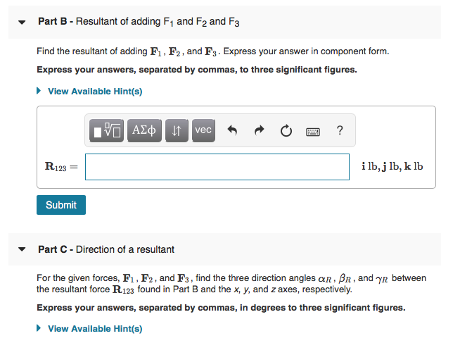 Solved Learning Goal: Review Part A - Resultant of adding F1 | Chegg.com