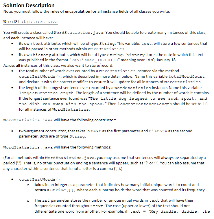 Solved Solution Description Note: you must follow the rules | Chegg.com