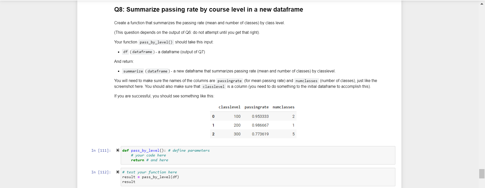 Q1a: Create a dataframe from a list of dictionaries | Chegg.com