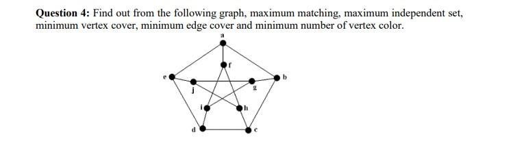 Solved Question 4: Find out from the following graph, | Chegg.com