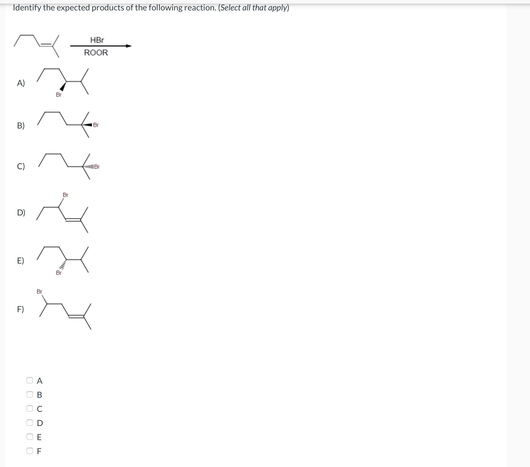 Solved Identify the expected products of the following | Chegg.com