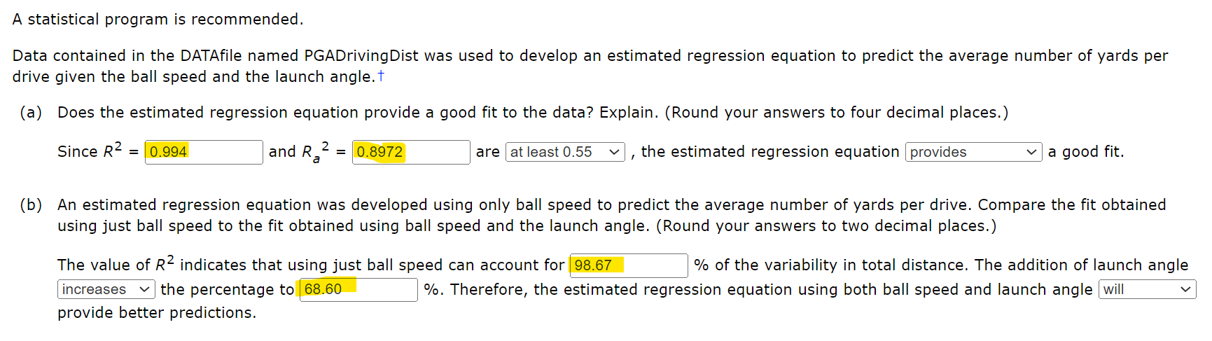 Solved A statistical program is recommended. Data contained | Chegg.com