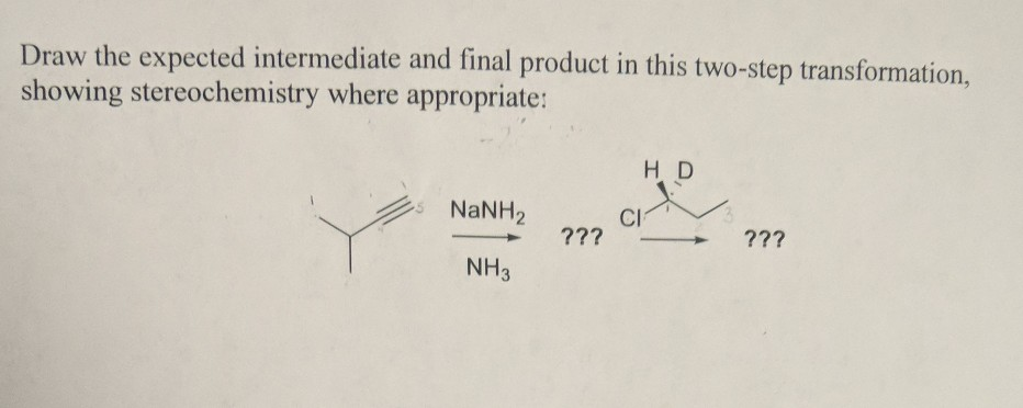 Solved Draw the expected intermediate and final product in | Chegg.com