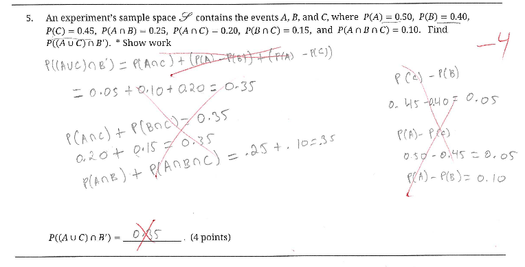 Solved An experiment's sample space S ﻿contains the events | Chegg.com