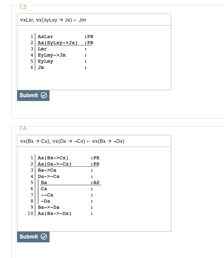 Solved Provide the rule For each of the following proofs, | Chegg.com