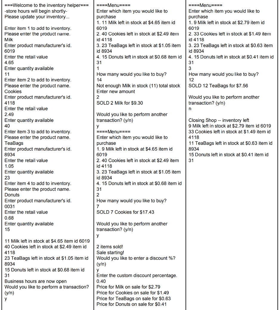 Solved In C++, Write a program that simulates an inventory | Chegg.com