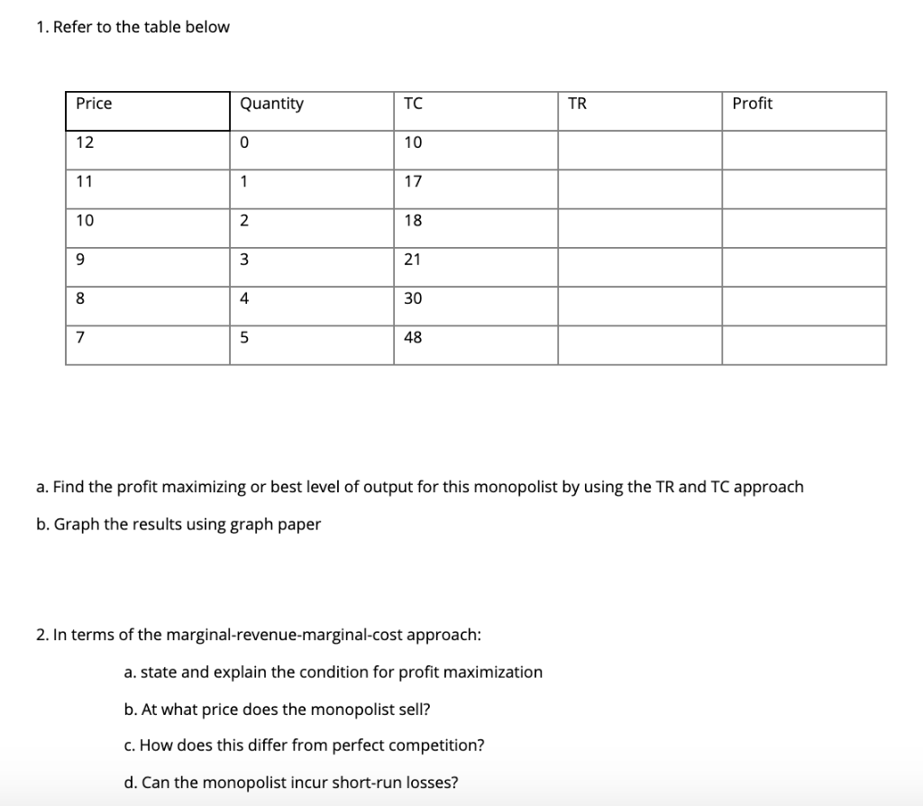 I need help answering question 3, but the table in | Chegg.com