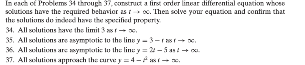 Solved In each of Problems 34 through 37 , construct a first | Chegg.com
