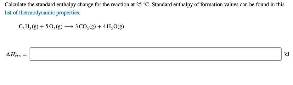 Solved Calculate the standard enthalpy change for the | Chegg.com