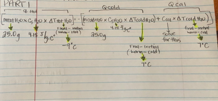 Solved kindly solve for Ccal using the values provided on | Chegg.com