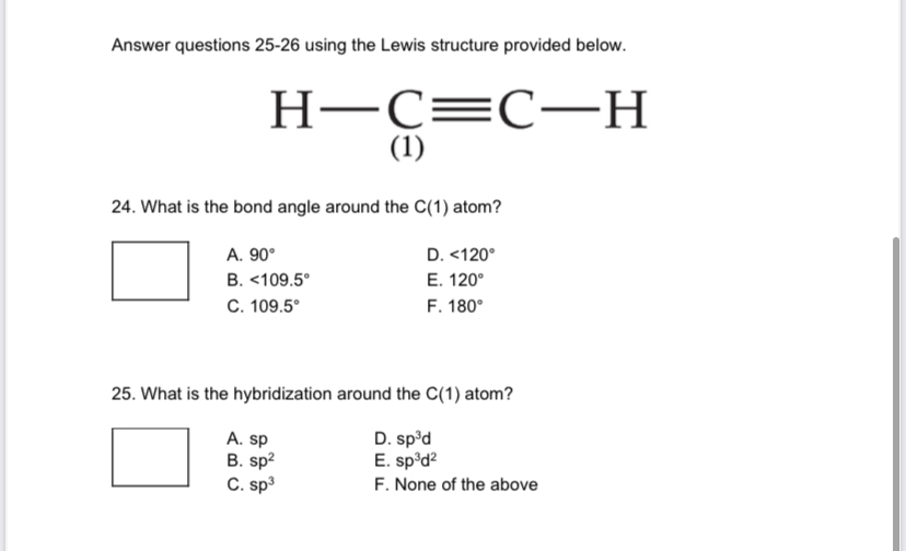 Solved Answer questions 25-26 using the Lewis structure | Chegg.com