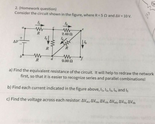 Solved 2. (Homework question) Consider the circuit shown in | Chegg.com