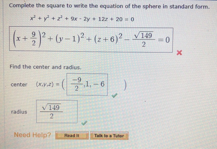 Solved Complete the square to write the equation of the | Chegg.com Solved Complete the square to write the equation of the | Chegg.com