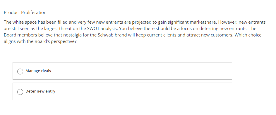 Solved Product Proliferation The white space has been filled | Chegg.com