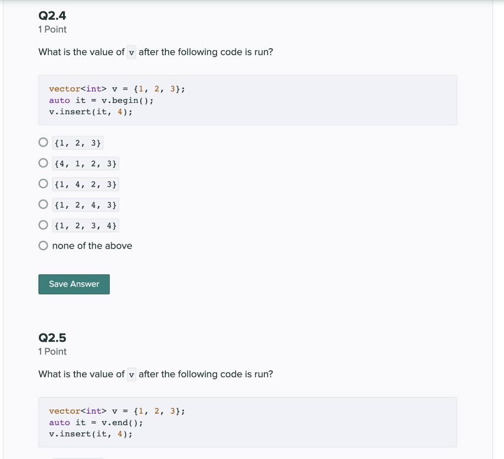 Solved What is the value of after the following code is run? | Chegg.com