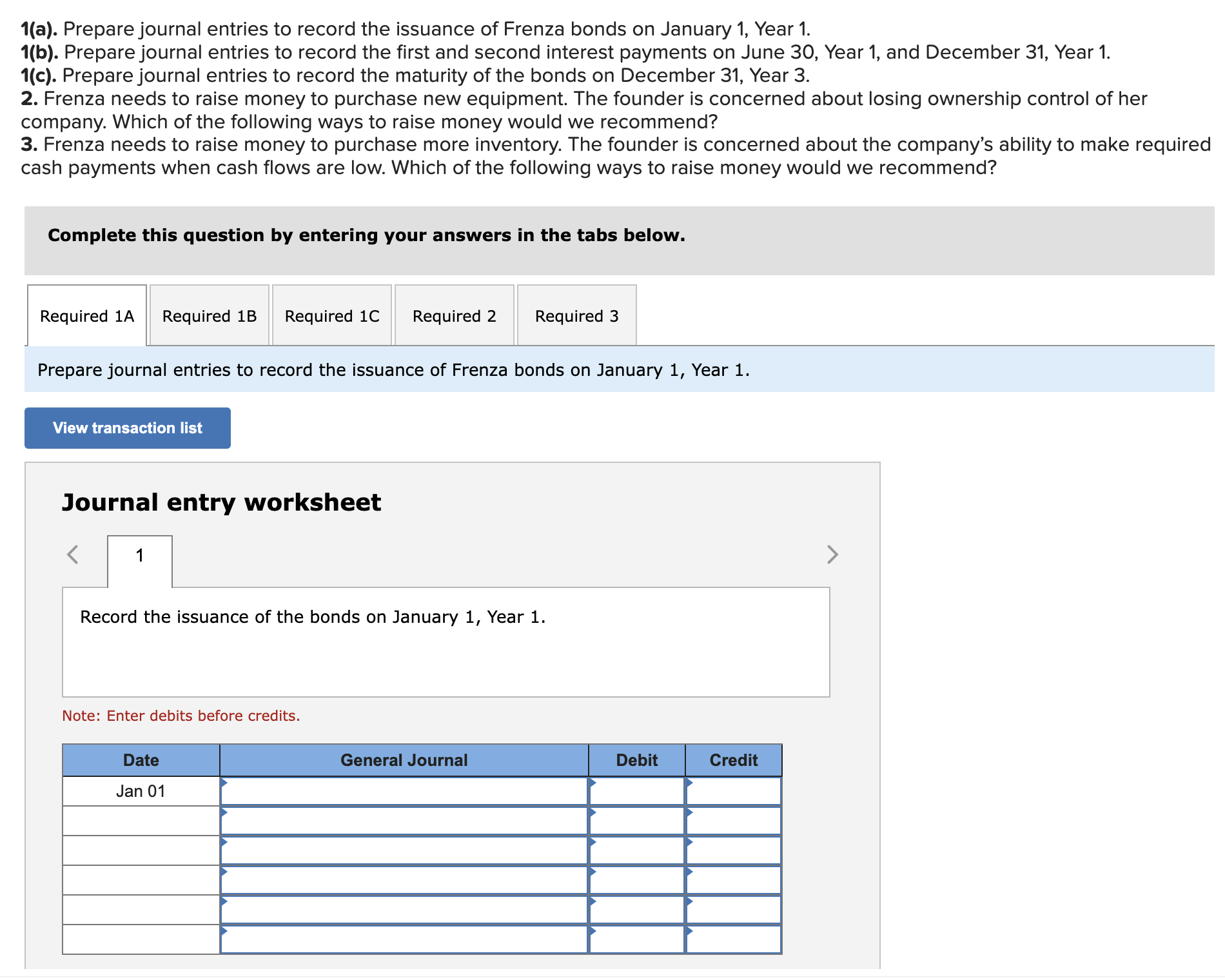 Solved 1(a). Prepare journal entries to record the | Chegg.com