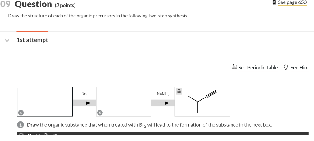 Solved 09 Question (2 points) e See page 650 Draw the | Chegg.com