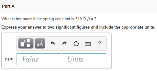 Solved Problem 15.43 Review Astronauts in space cannot weigh | Chegg.com