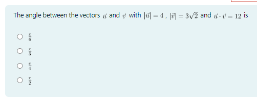 Solved The angle between the vectors u and v with | Chegg.com
