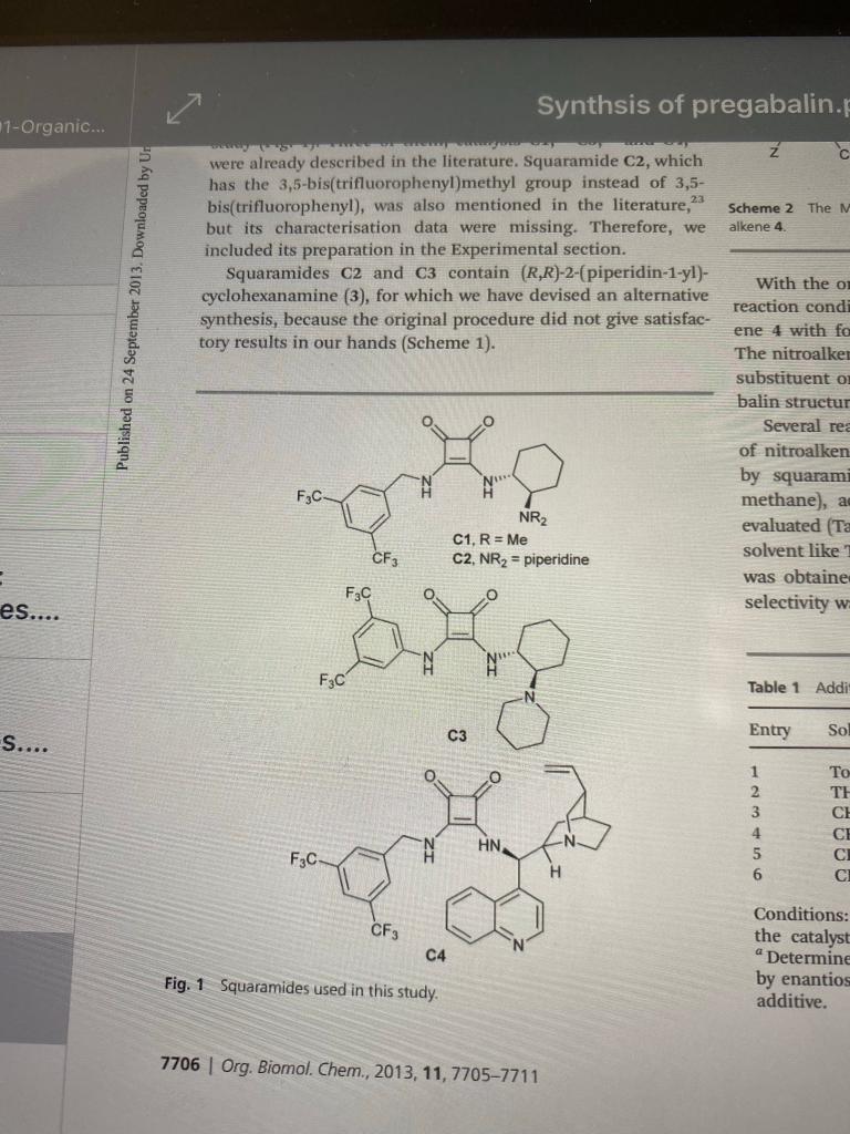Solved The article describes a three-step synthesis of | Chegg.com