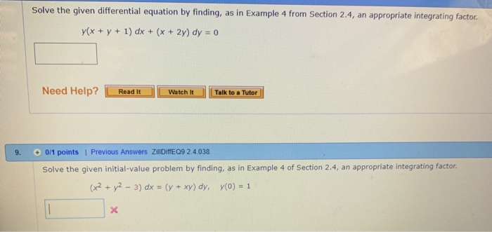 Solved Solve the given differential equation by finding, as | Chegg.com