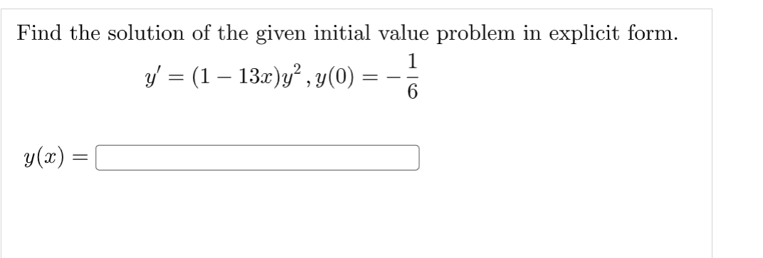 Solved Find the solution of the given initial value problem | Chegg.com