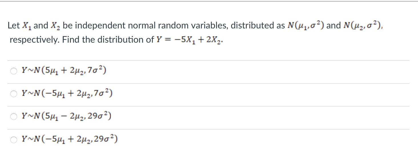 Solved Let X1 and X2 be independent normal random variables, | Chegg.com