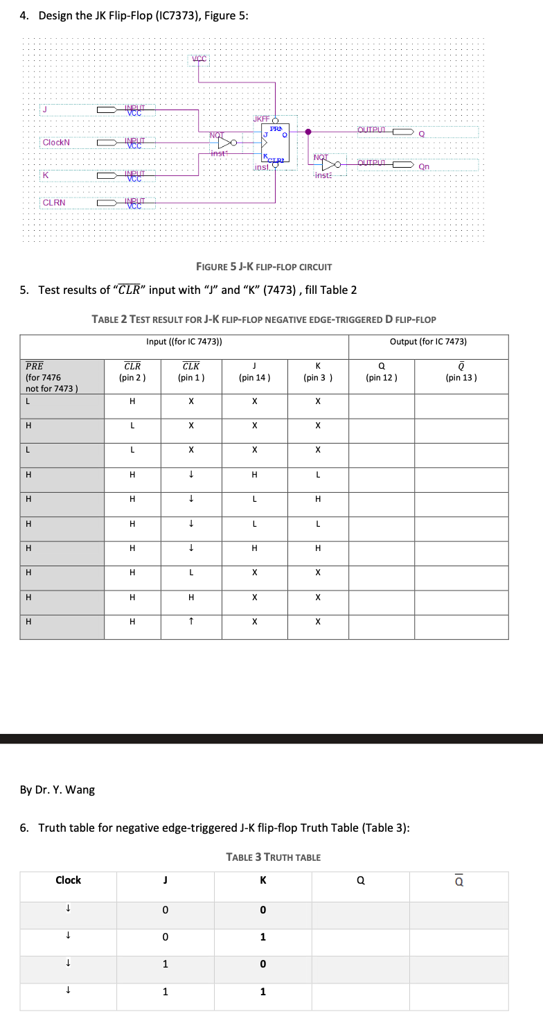 Solved 1. Construction and Simulation of a D Flip Flop | Chegg.com