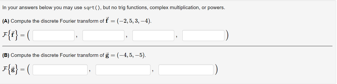 Solved In your answers below you may use sqrt(), but no trig | Chegg.com