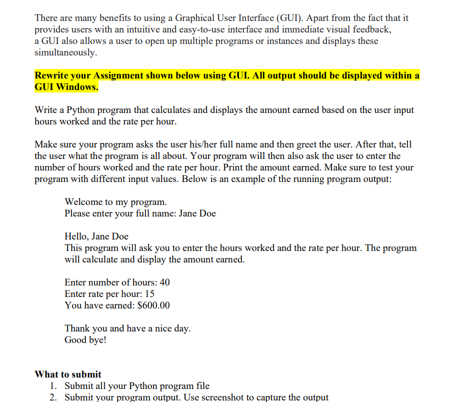There are many benefits to using a Graphical User | Chegg.com