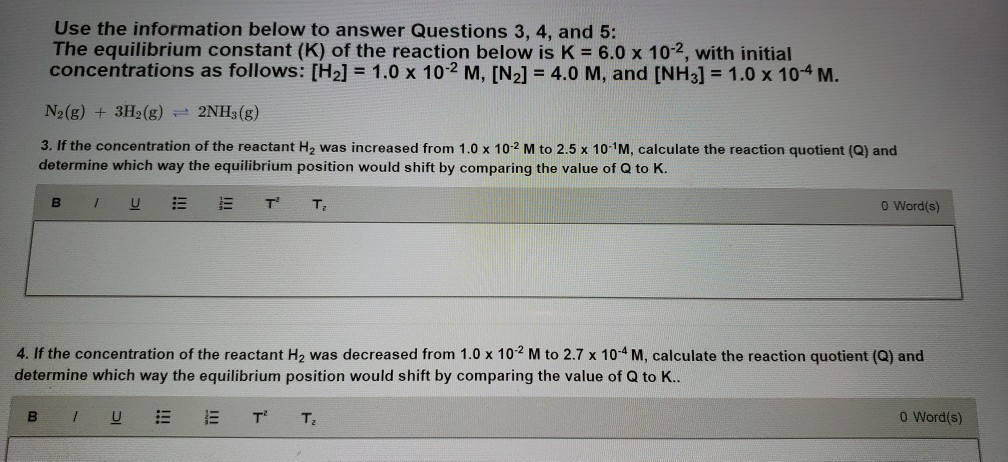 Solved Use the information below to answer Questions 3, 4, | Chegg.com