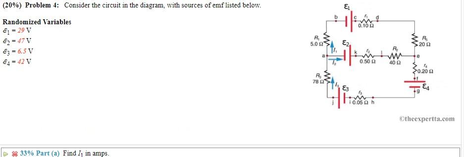 Solved (20\%) Problem 4: Consider the circuit in the | Chegg.com