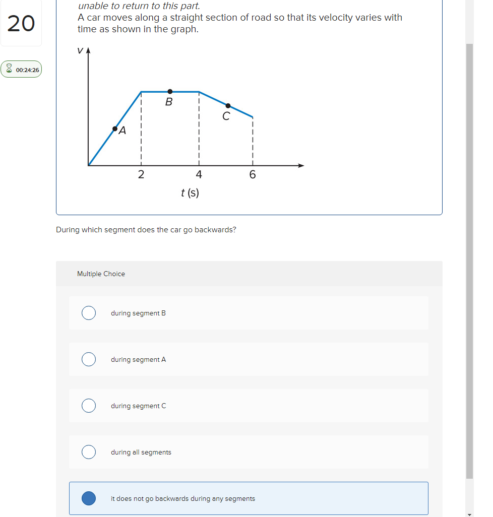 Solved 23 A car traveling due east with an initial velocity | Chegg.com