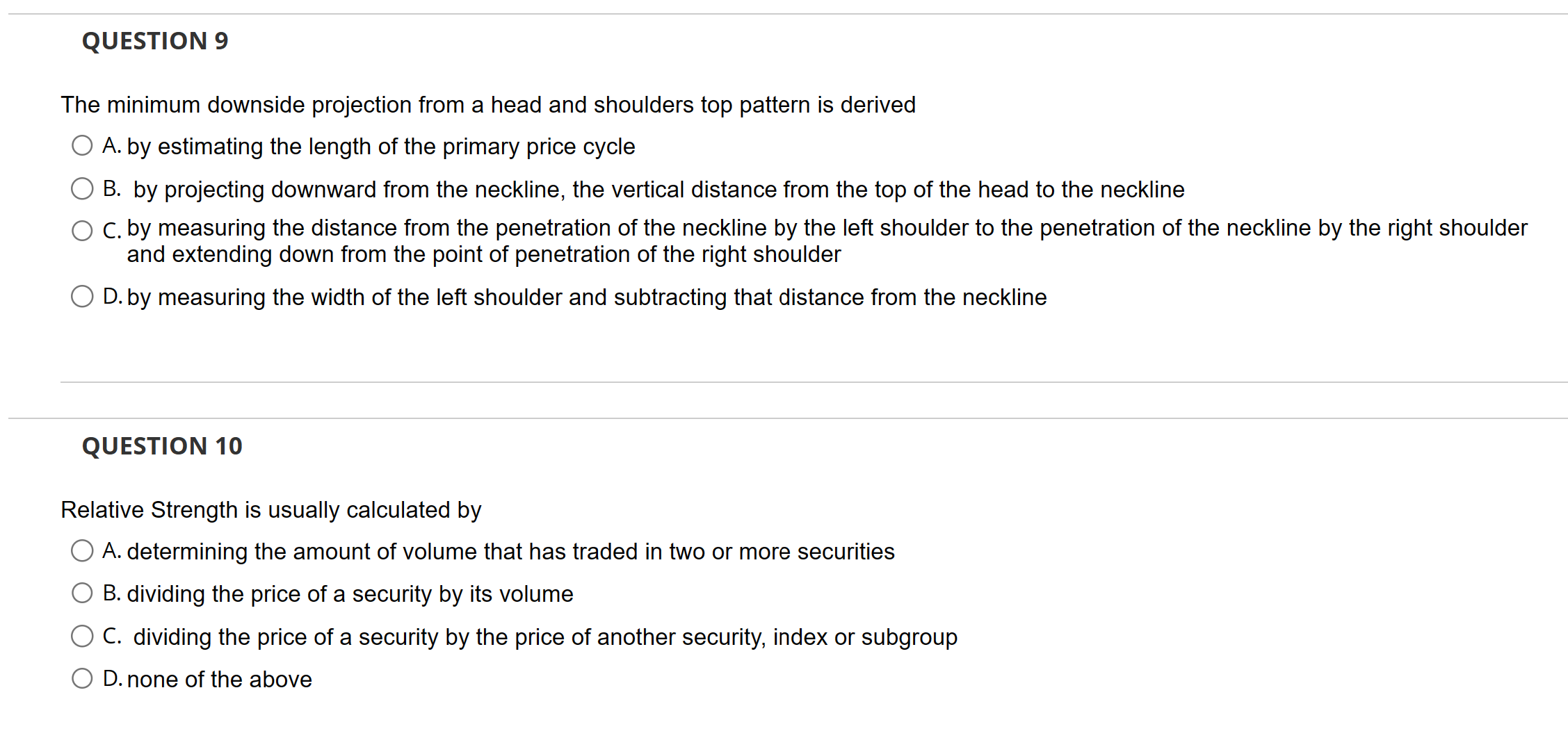 Solved The minimum downside projection from a head and | Chegg.com