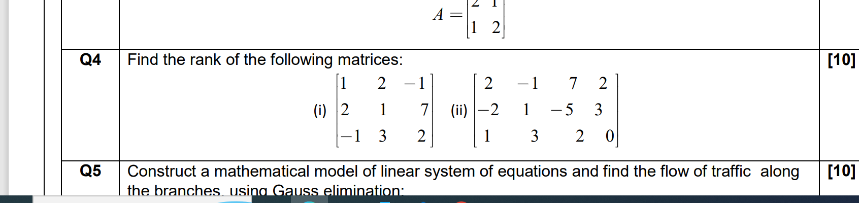 Solved \begin{tabular}{l|l|l} & A=[212] & \\ \hline Q4 & | Chegg.com