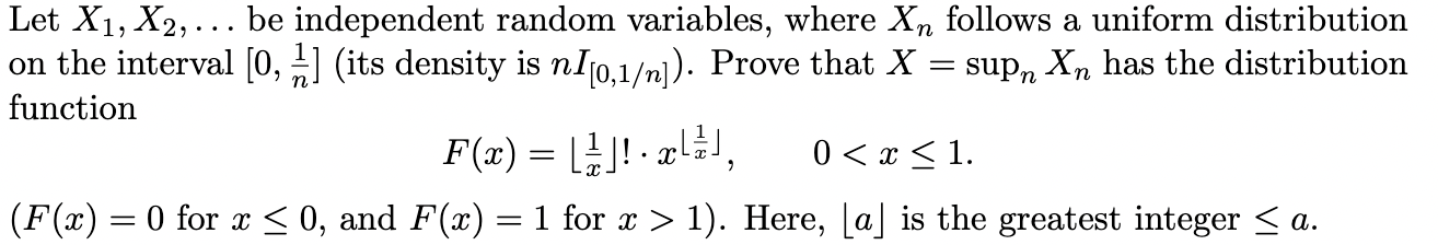 Solved Let X1,X2,… be independent random variables, where Xn | Chegg.com Solved Let X1,X2,… be independent random variables, where Xn | Chegg.com