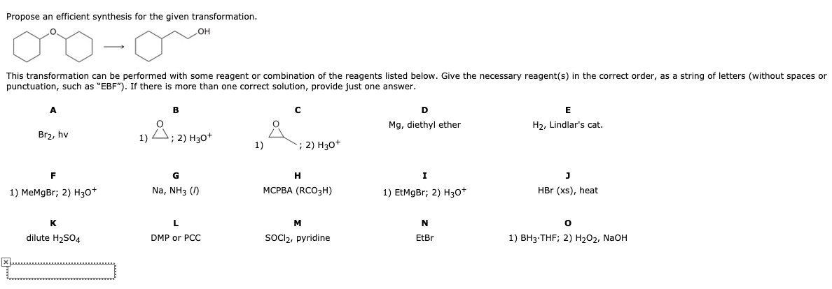 Solved Propose an efficient synthesis for the given | Chegg.com