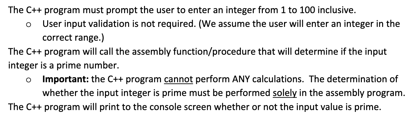 Solved The C++program must prompt the user to enter an | Chegg.com