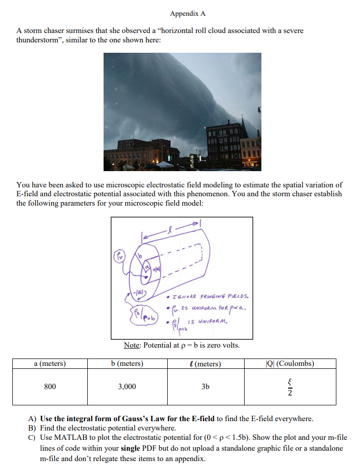Appendix A A storm chaser surmises that she observed | Chegg.com