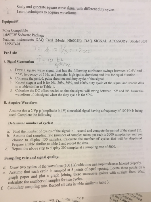 Solved Study and generate square wave signal with different | Chegg.com