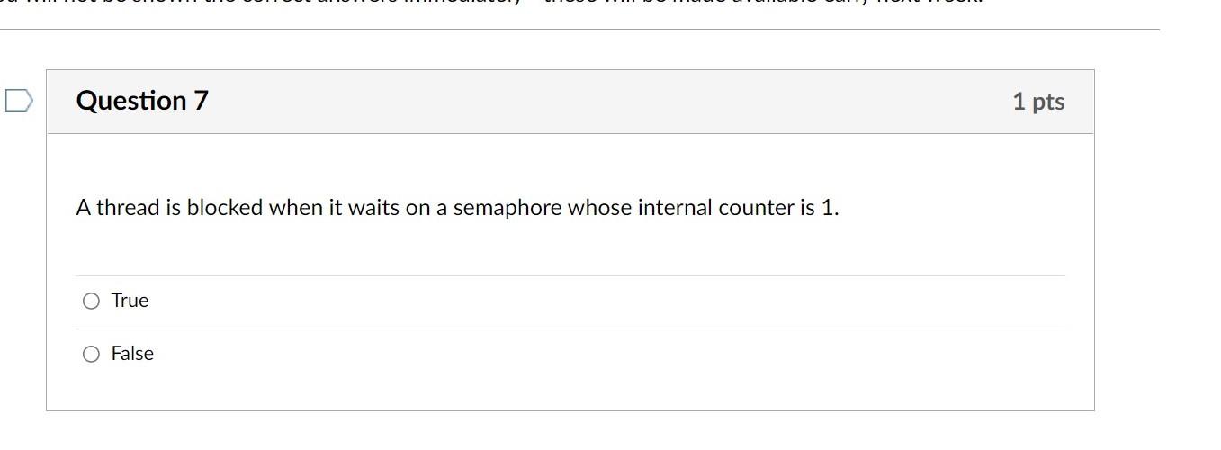 Solved 9 Question 6 1 pts Semaphores may be used for O | Chegg.com