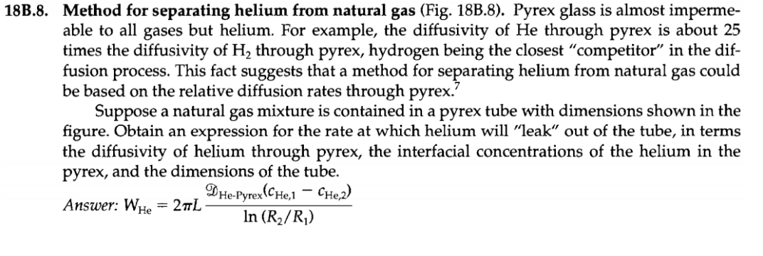 Solved 18B.8. Method for separating helium from natural gas | Chegg.com