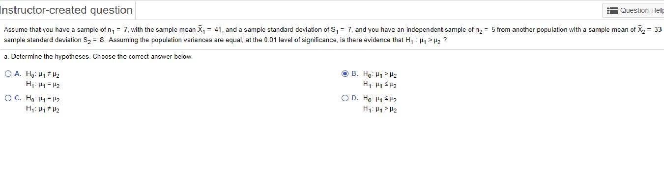 Solved Instructor-created question :Question Help Assume | Chegg.com
