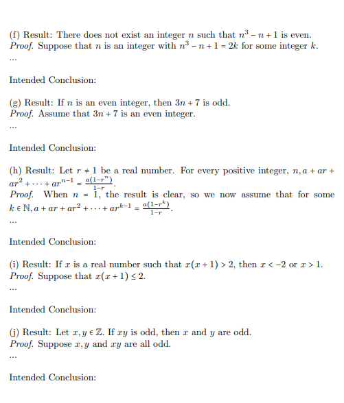 1. For each of the following results, initial | Chegg.com