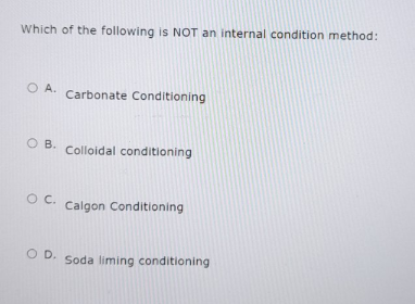 Solved Which of the following is NOT an internal condition | Chegg.com