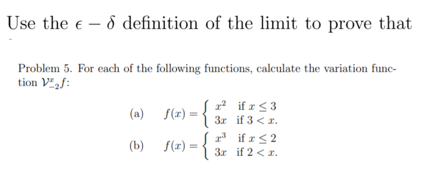 Solved Use the e – s definition of the limit to prove that | Chegg.com
