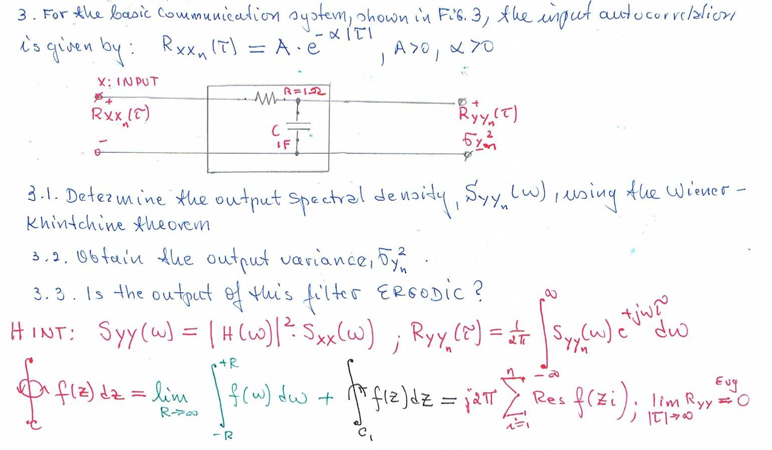 Solved 3. For the basic communication system, shown in Fig. | Chegg.com