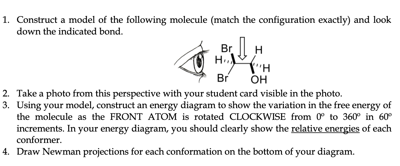 Solved 1. Construct a model of the following molecule (match | Chegg.com