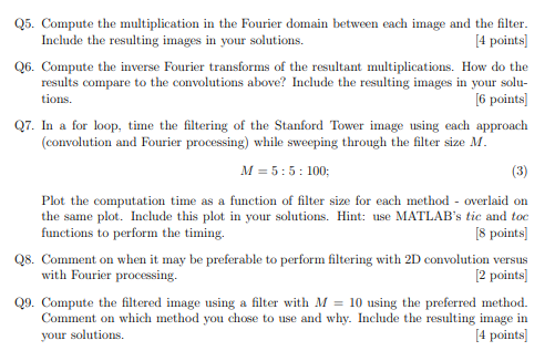 Problem 3: Fourier Image Processing Image filtering | Chegg.com