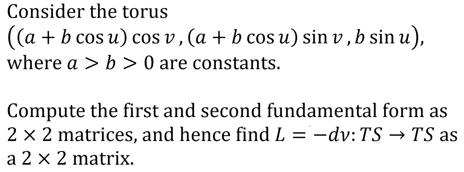 Solved Consider the torus | Chegg.com